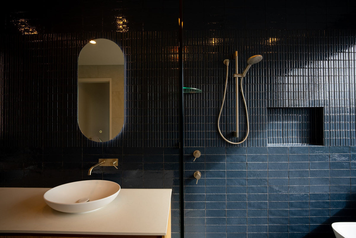 Glacé Blue Notte Brick – Unica Stone & Tile Boutique