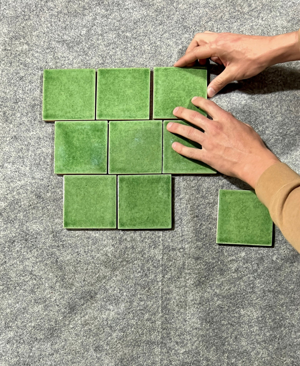 Bon Bon Green Bosco Craquel Square – Unica Stone & Tile Boutique