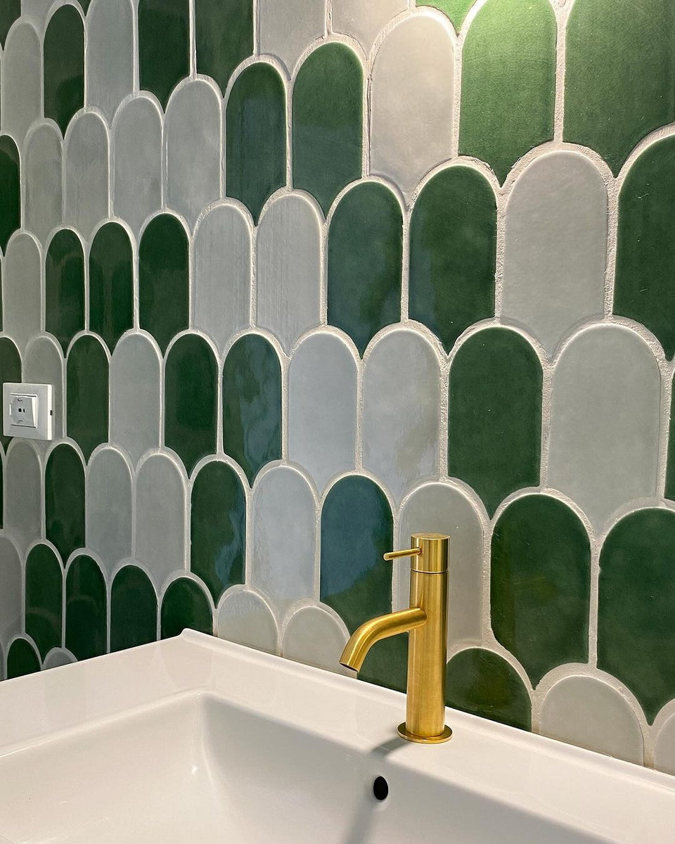 Bon Bon Green Bosco Craquel Drop – Unica Stone & Tile Boutique