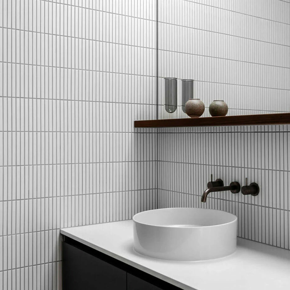 Finger Mosaic Bianco – Unica Stone & Tile Boutique