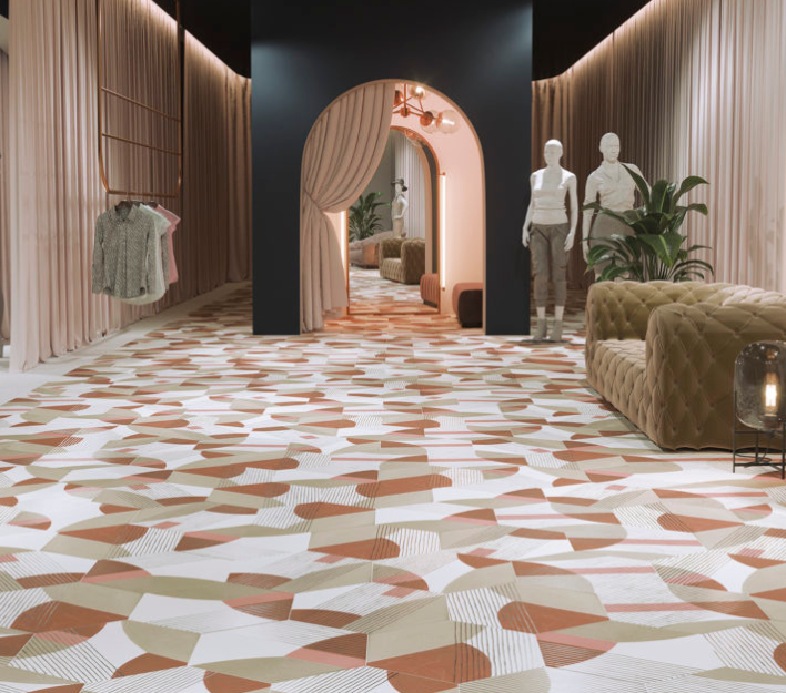 Lined Hexagon – Unica Stone & Tile Boutique