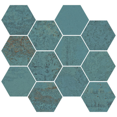 Metallic Verde Hexagonal Mosaic – Unica Stone & Tile Boutique